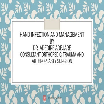 Comprehensive Overview of Hand Infection and Management | PDF
