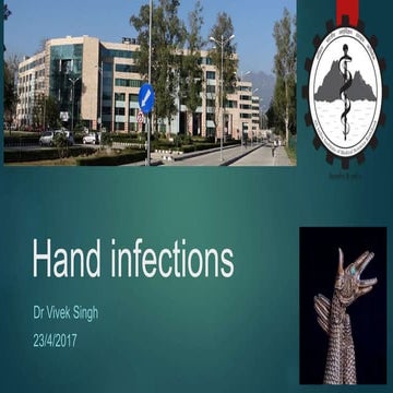 Hand infections | PPTX