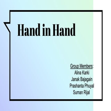 Hand in hand | PPTX