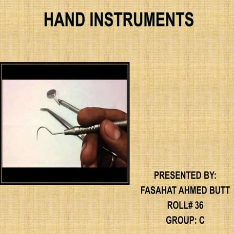 Hand instruments | PPTX