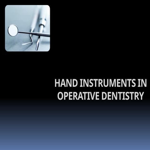 Hand cutting instruments | PPTX