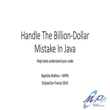 Handle the billion-dollar mistake in Java | PPT