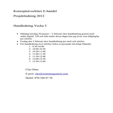 Handledning vecka 5 | PDF