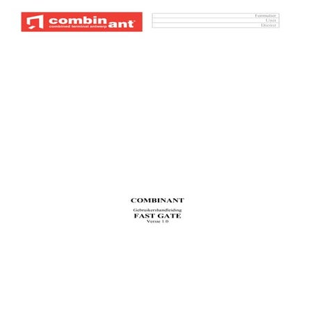 Handleiding fast gate 1 0 website | PDF