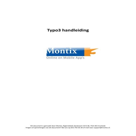Handleiding typo3 nl | PDF