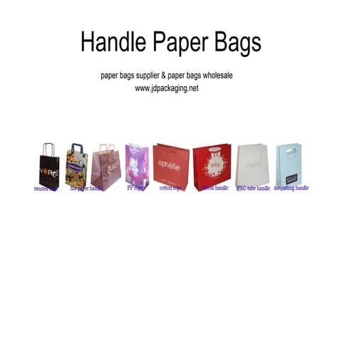 Handle paper bags | PPT