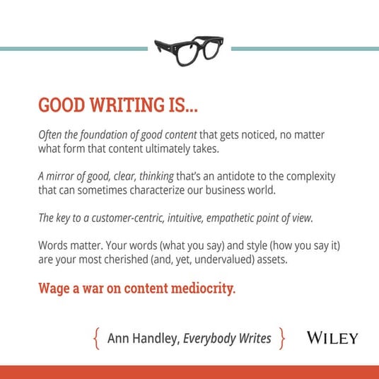 Good Writing Is.... | PPT