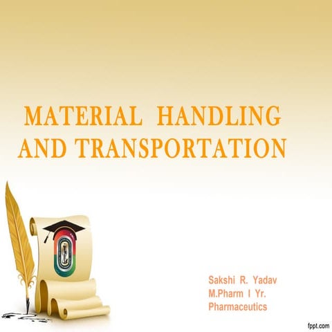 Handling and transportation | PPT