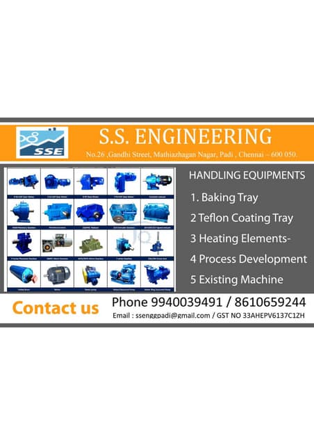 SS Engineering Chennai | PDF