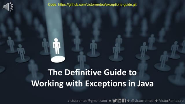 Definitive Guide to Working With Exceptions in Java | PPT Definitive Guide to Working With Exceptions in Java | PPT