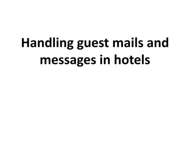 Hotel Room Reservation Process | PPTX
