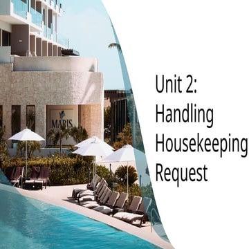 Housekeeping; Handling Guest Request and Complaints.pptx