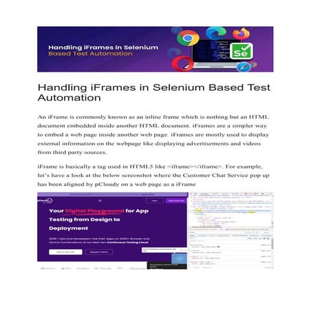 Handling Iframes In Selenium Based Test Automationpdf 4129