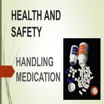 Handling medication ppt | PPTX