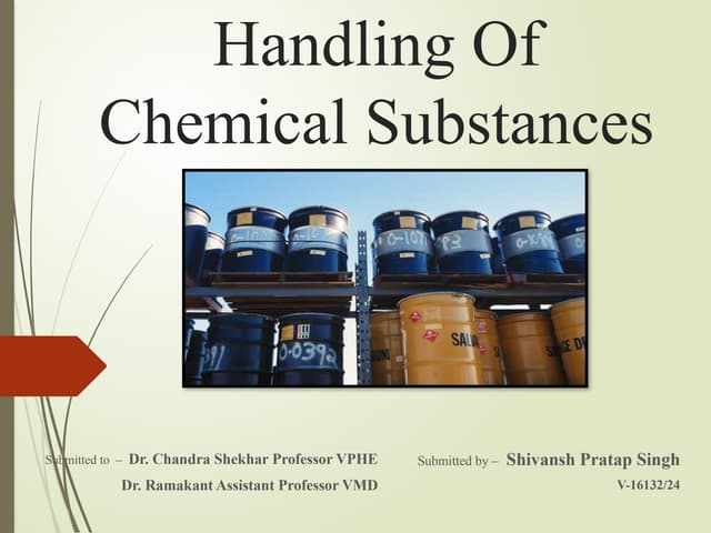 Safe Chemical handling | PPT