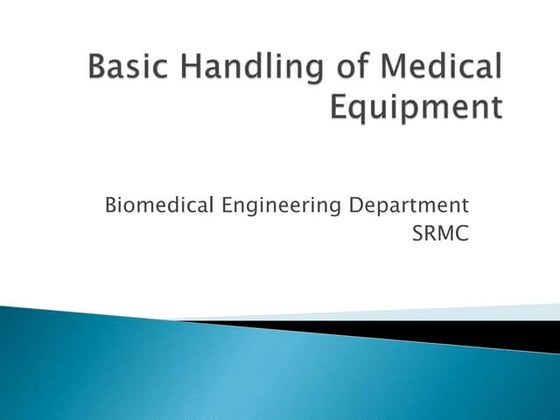 Hospital device and equipment safety ppt | PPT
