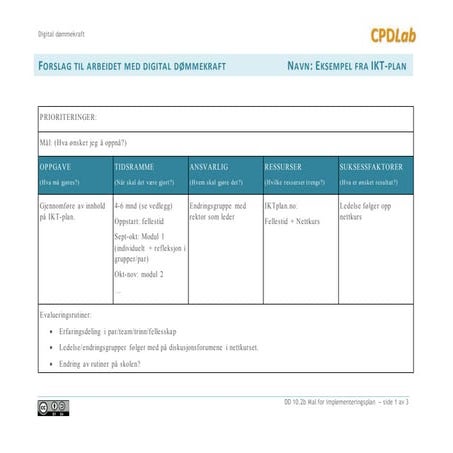 Handlingsplan for arbeidet med digital dømmekraft | DOCX