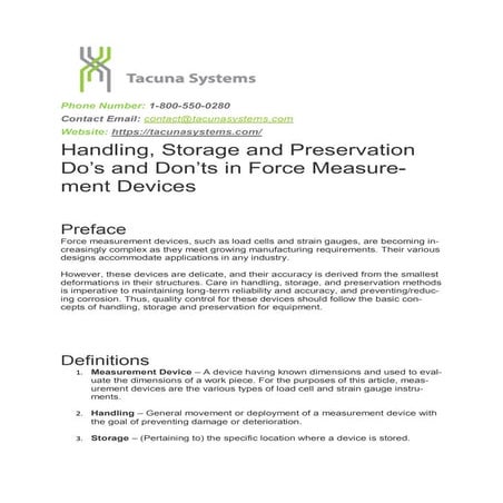 A Guide on Handling, storage and Preservation Do's and Don'ts in Force ...