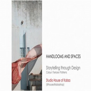 HANDLOOMS AND SPACES.pdfhhhbbbbbbbbbbbbb | PDF
