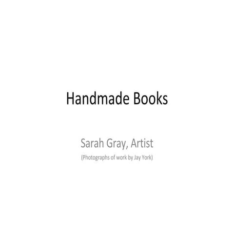 Handmade Books | PPT