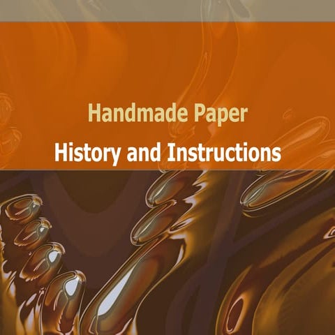 Handmade Paper | PPT