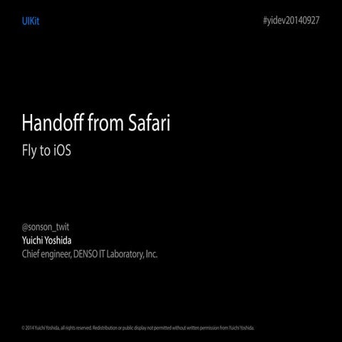 Handoff from Safari | PDF