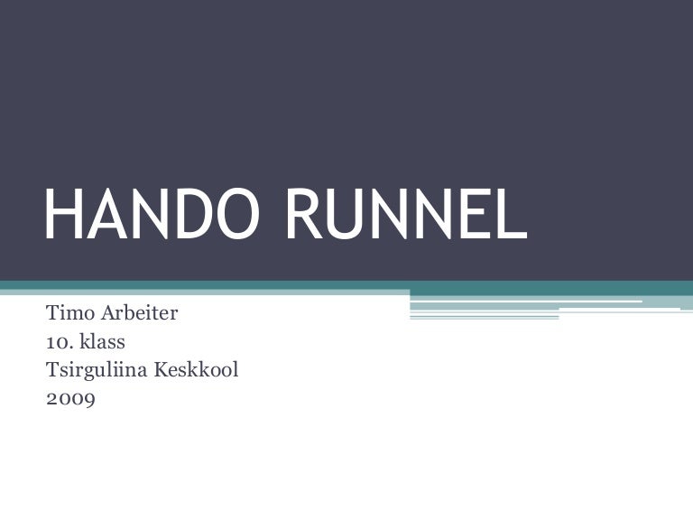 Hando Runnel