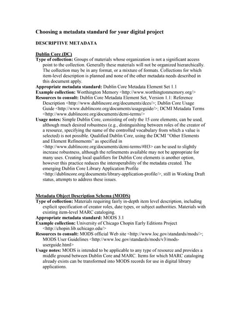 Glossary of Metadata standards | PDF