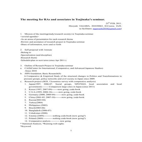 JSAC 2015 Conference Programme | PDF