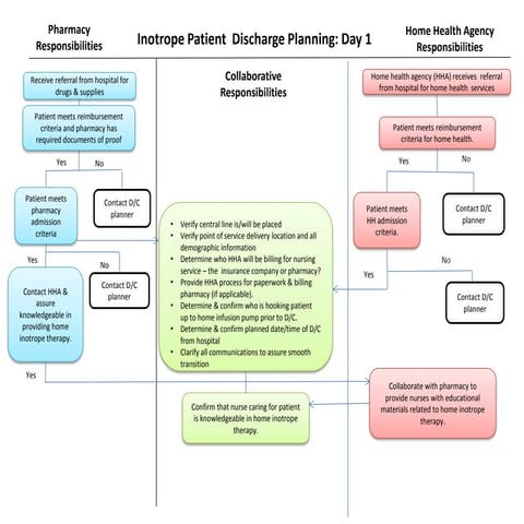 Handout inotrope 4-day process flow | PDF | First Aid | Injuries