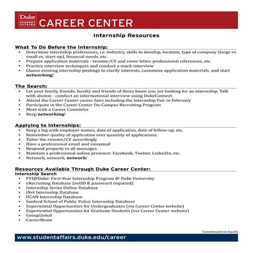 Internship Spotlight Series: International Programs | PDF