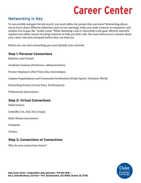 Networking worksheet | PPT