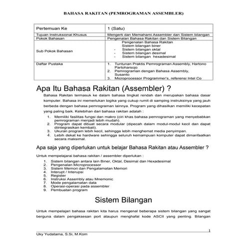 Handout rakitan | DOC