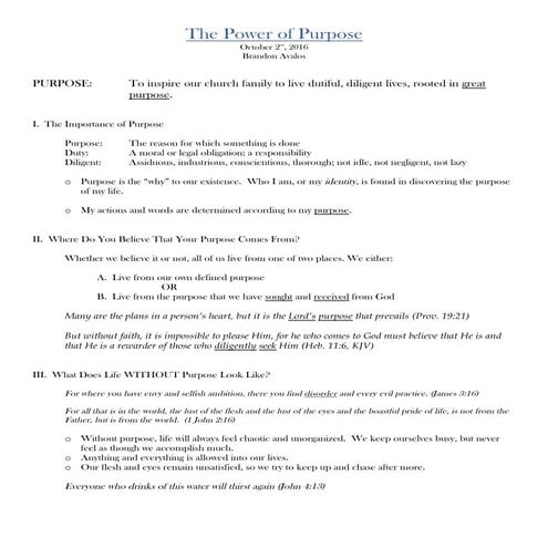 The purpose driven life | PPT