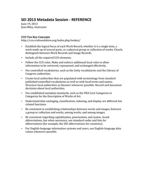 Dublin core Presentation | ODP