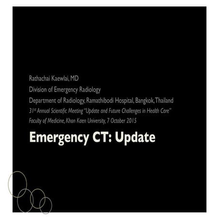 Emergency CT: Updates | PDF