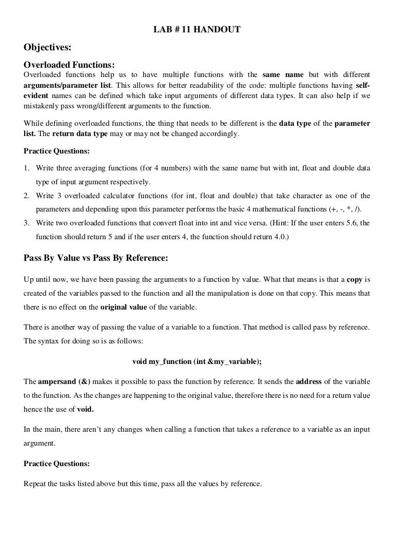 Handout # 4 functions + scopes Handout # 4 functions + scopes