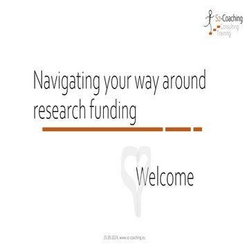 Navigating your way around research funding | PDF