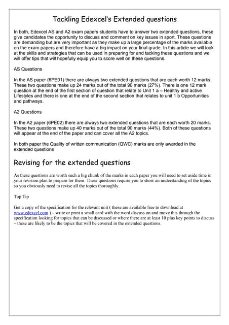 TRP Exam Questions 1a | DOC