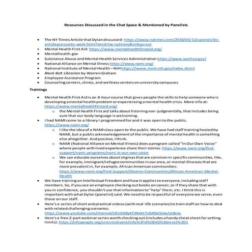 American Libraries Live: Mental Heath Awareness and the Library ...