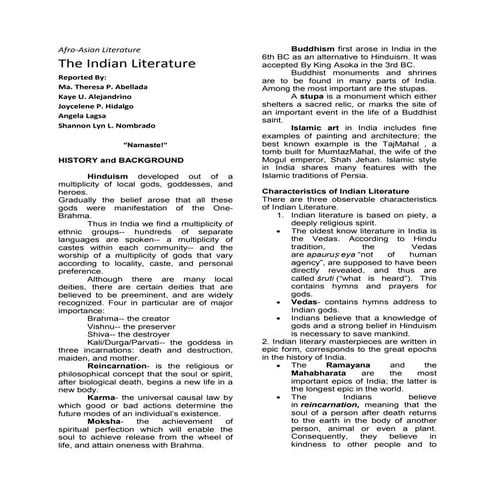 Introduction Indian Literature | PPTX