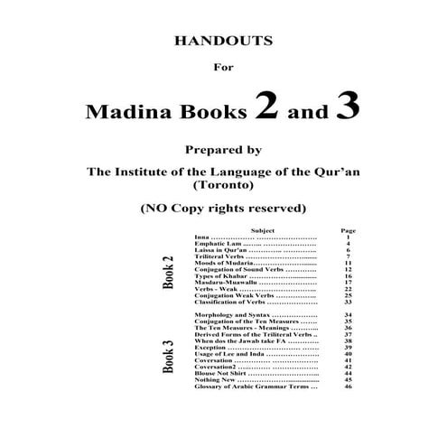 Handouts book 2 and 3 | PDF