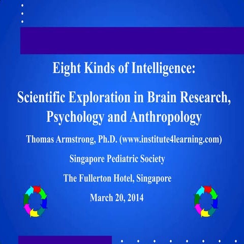 Handouts for Multiple Intelligences in the Classroom Full-Day Workshop ...