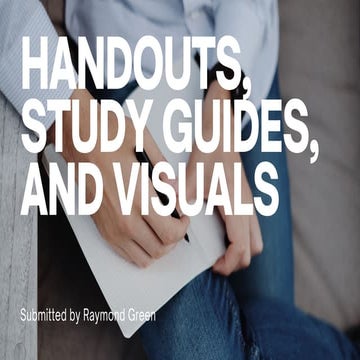 Handouts, study guides, and visuals | PDF