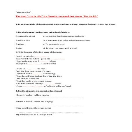 Handout_english lesson | PDF