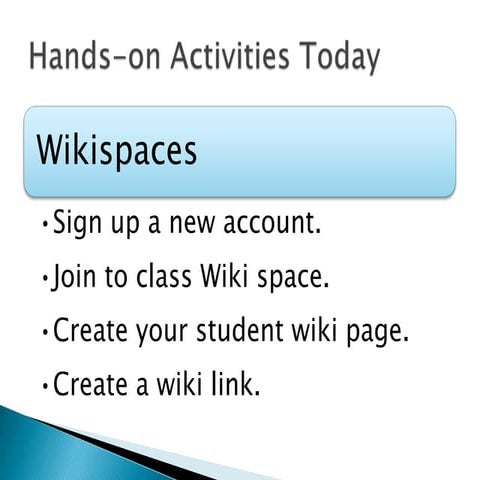 Hands on activities-Web Tools Session 1 | PPT