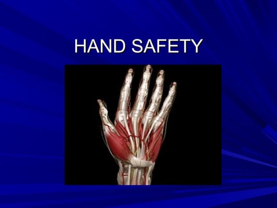 Safety Talk: Hand Safety | PDF
