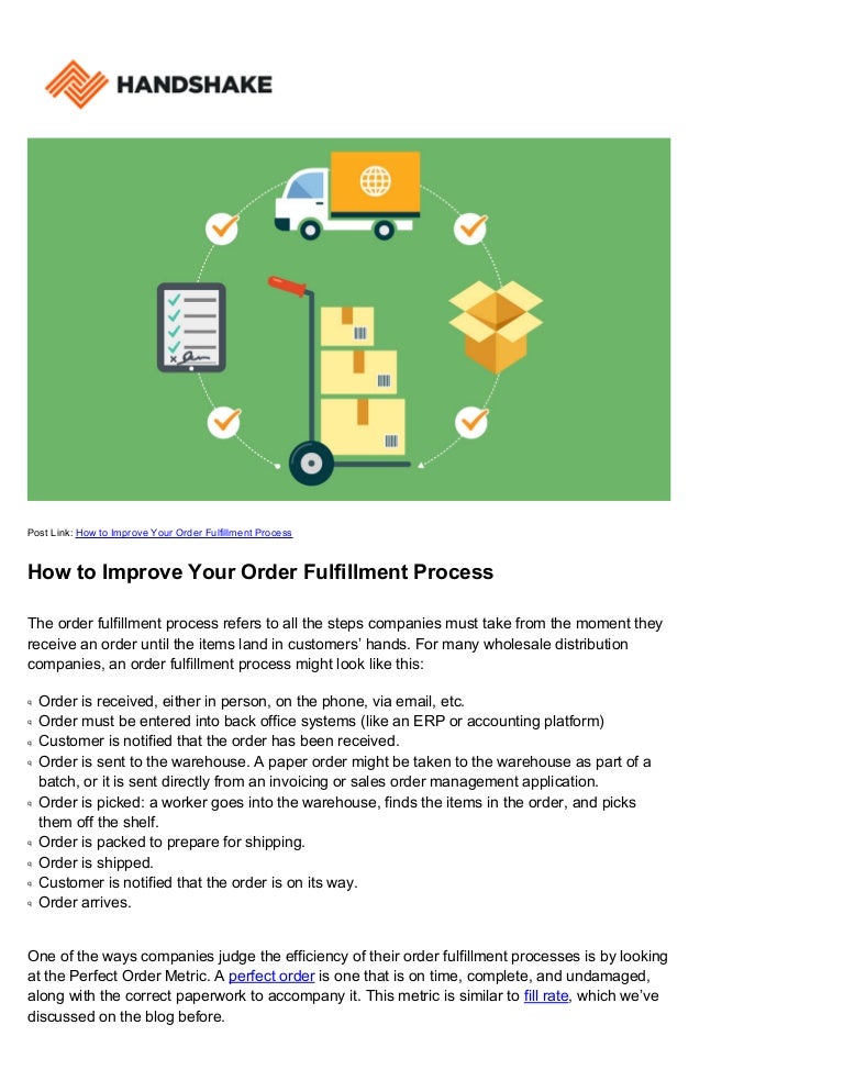 Order Fulfillment Process: How to Improve It