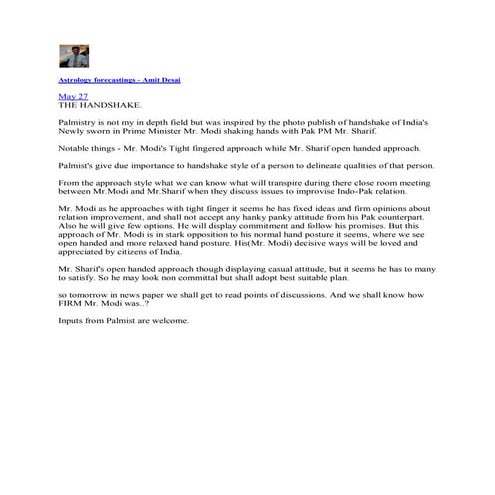 Handshake document1 | PDF