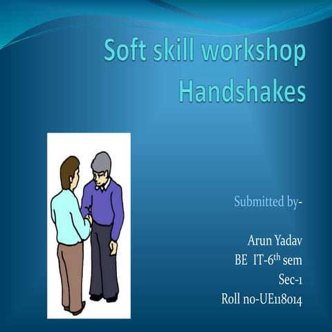 Handshakes soft skill | PPTX